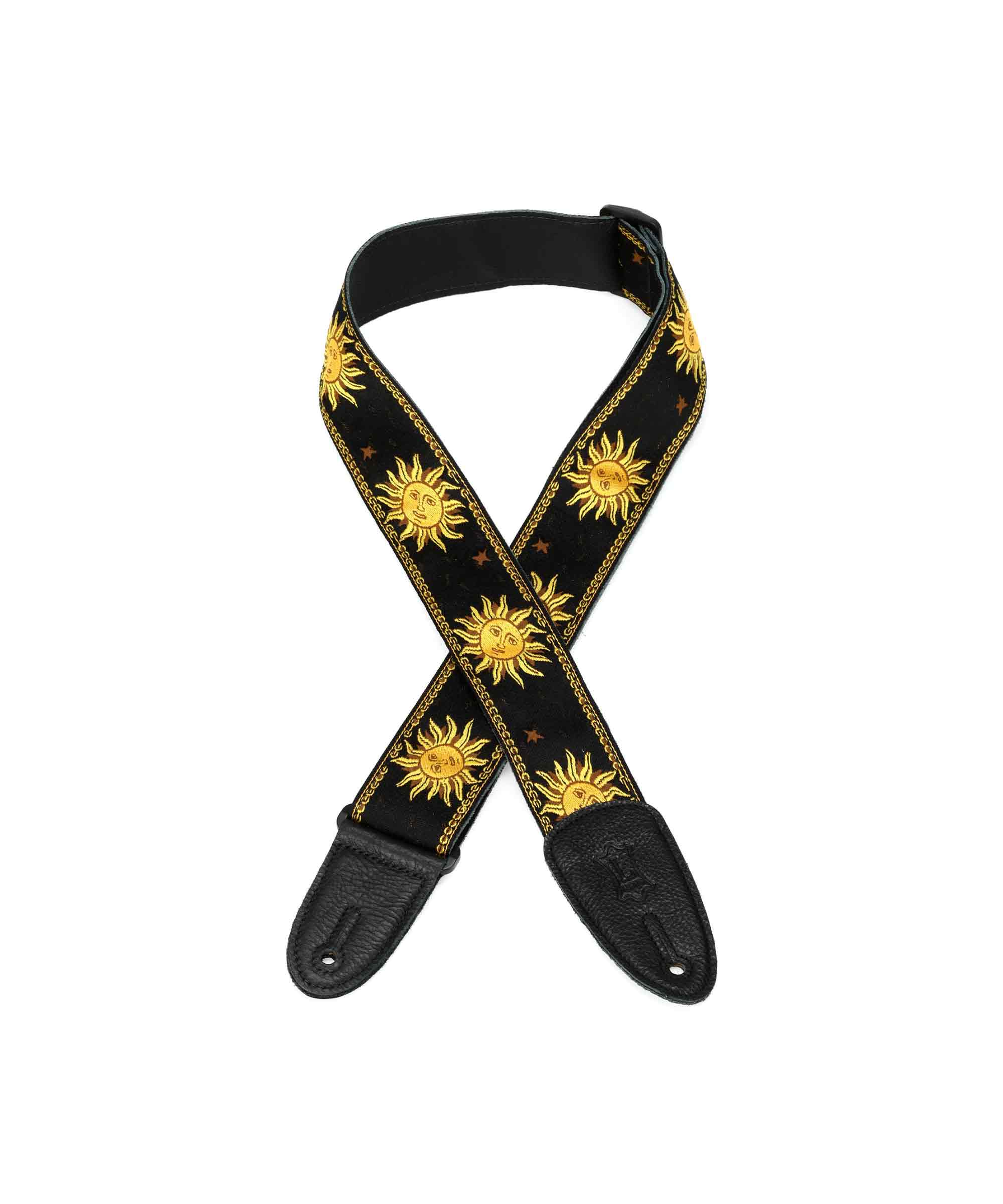 Dây đeo đàn guitar Levy's MPJG '60s Sun Polyester Guitar Strap - Black