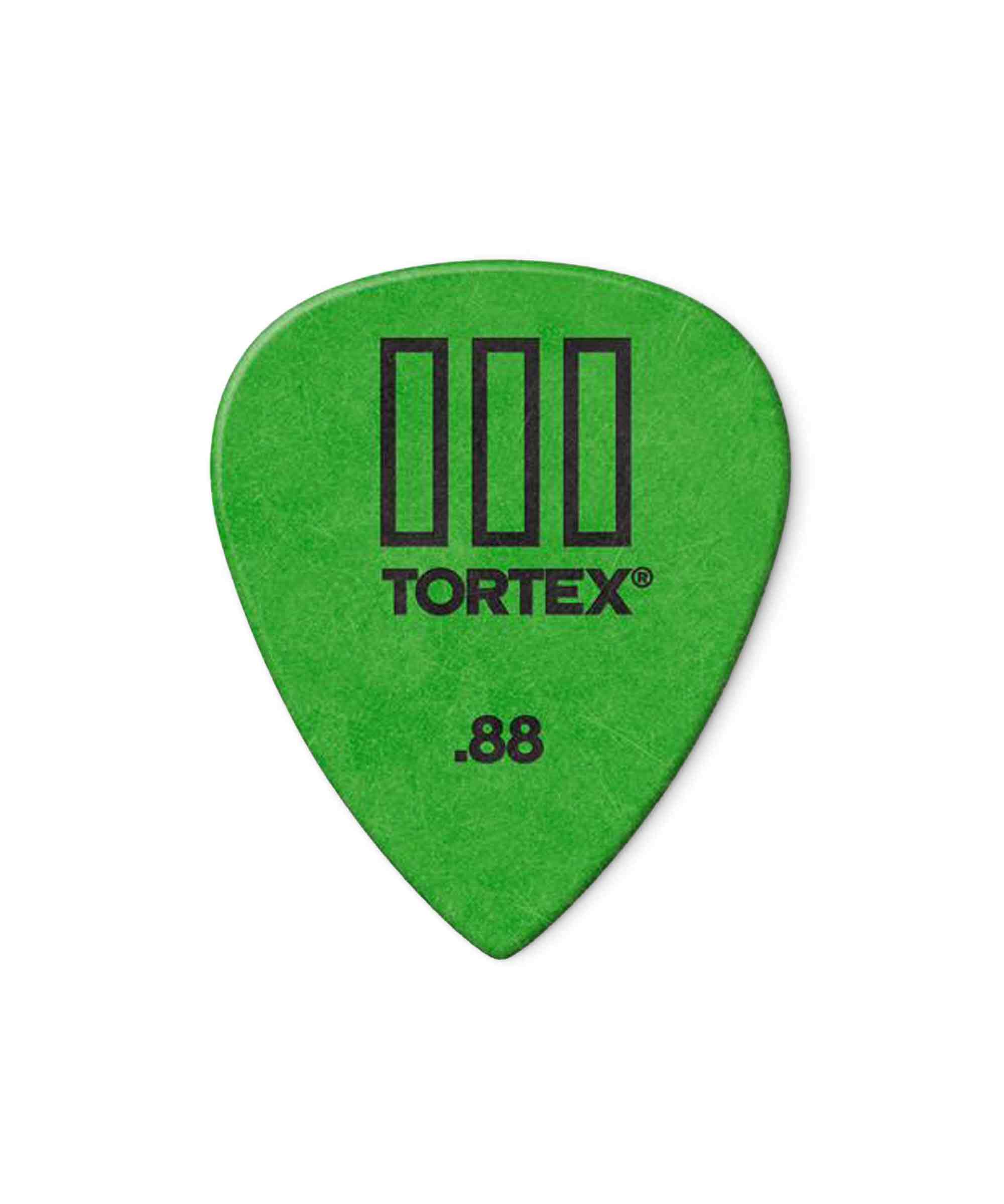 Phím đàn Jim Dunlop Tortex TIII Guitar Picks - Green, 0.88mm